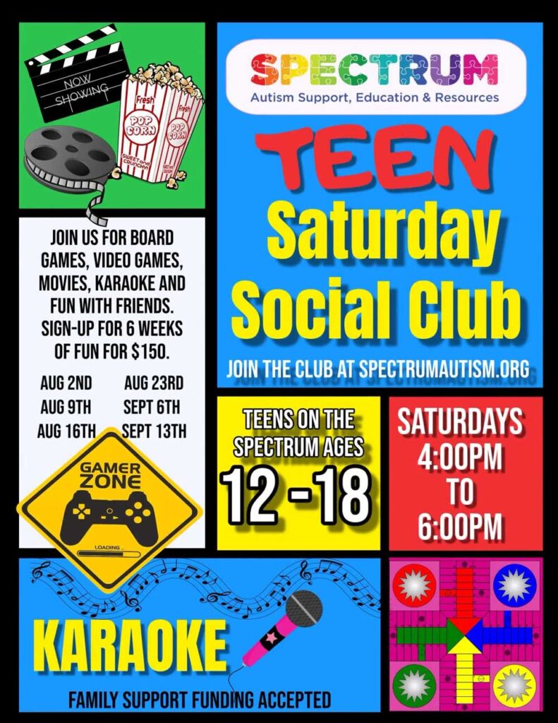 Teen Saturday Social Club - SPECTRUM